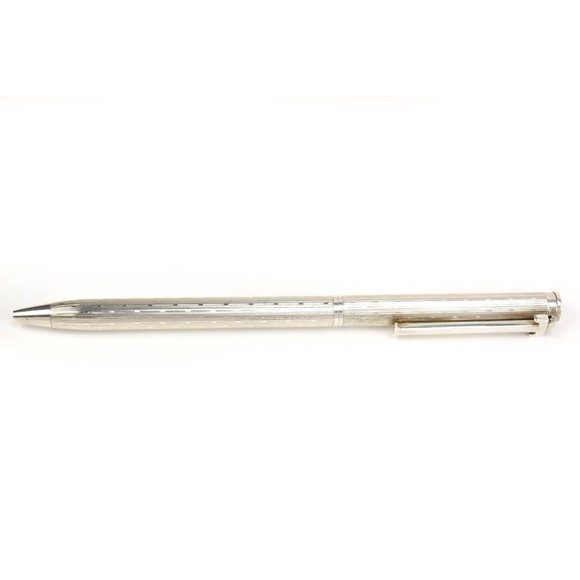 Tiffany & Co. | Accessories | Tiffany Co Silver T Clip Geo Ballpoint ...